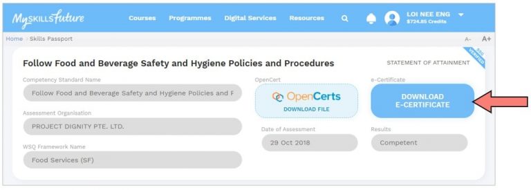 How to Download Your SFA Food Hygiene Certificate